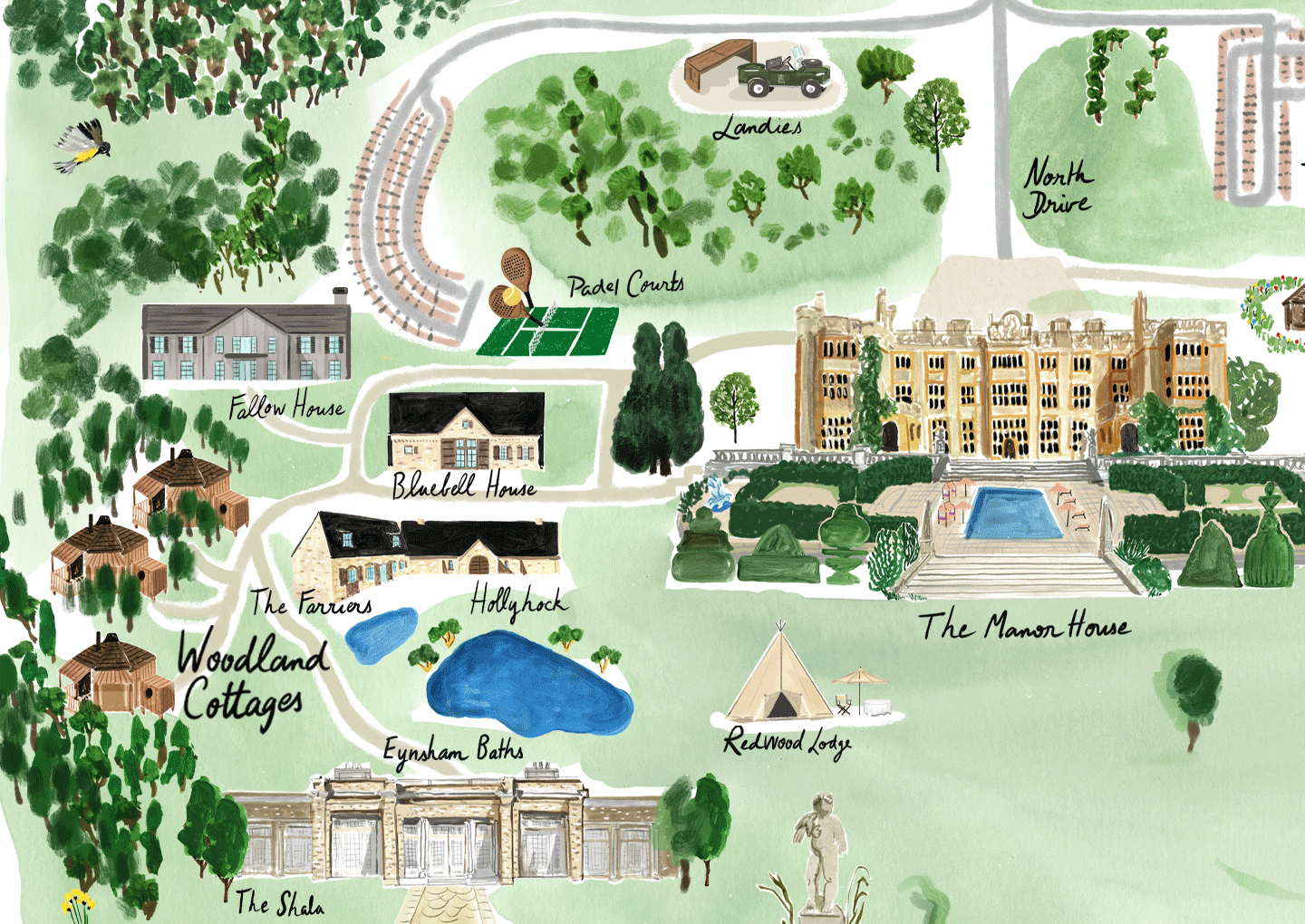 Our Private Cabins & Houses in Oxfordshire - Estelle Manor